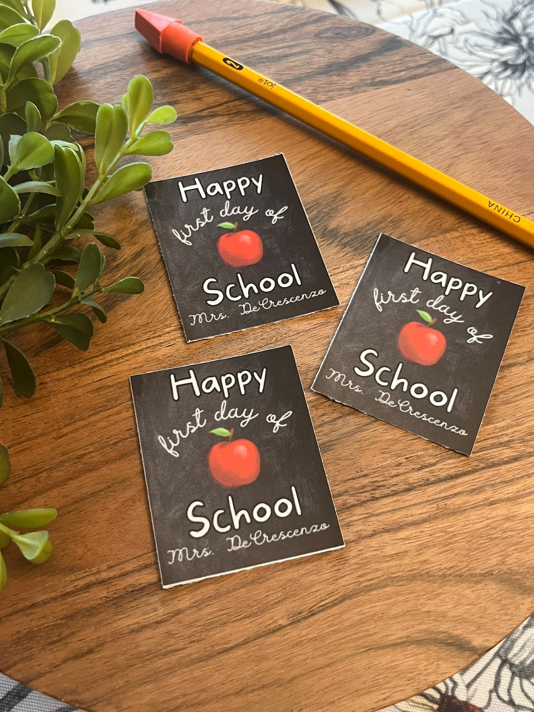 Personalized Back to School Teacher Stickers - First Day Gift - Etsy
