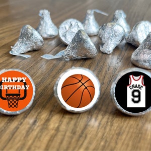12 Basketball Themed Cupcake Toppers, Sports, Boy Party, Party Picks ...
