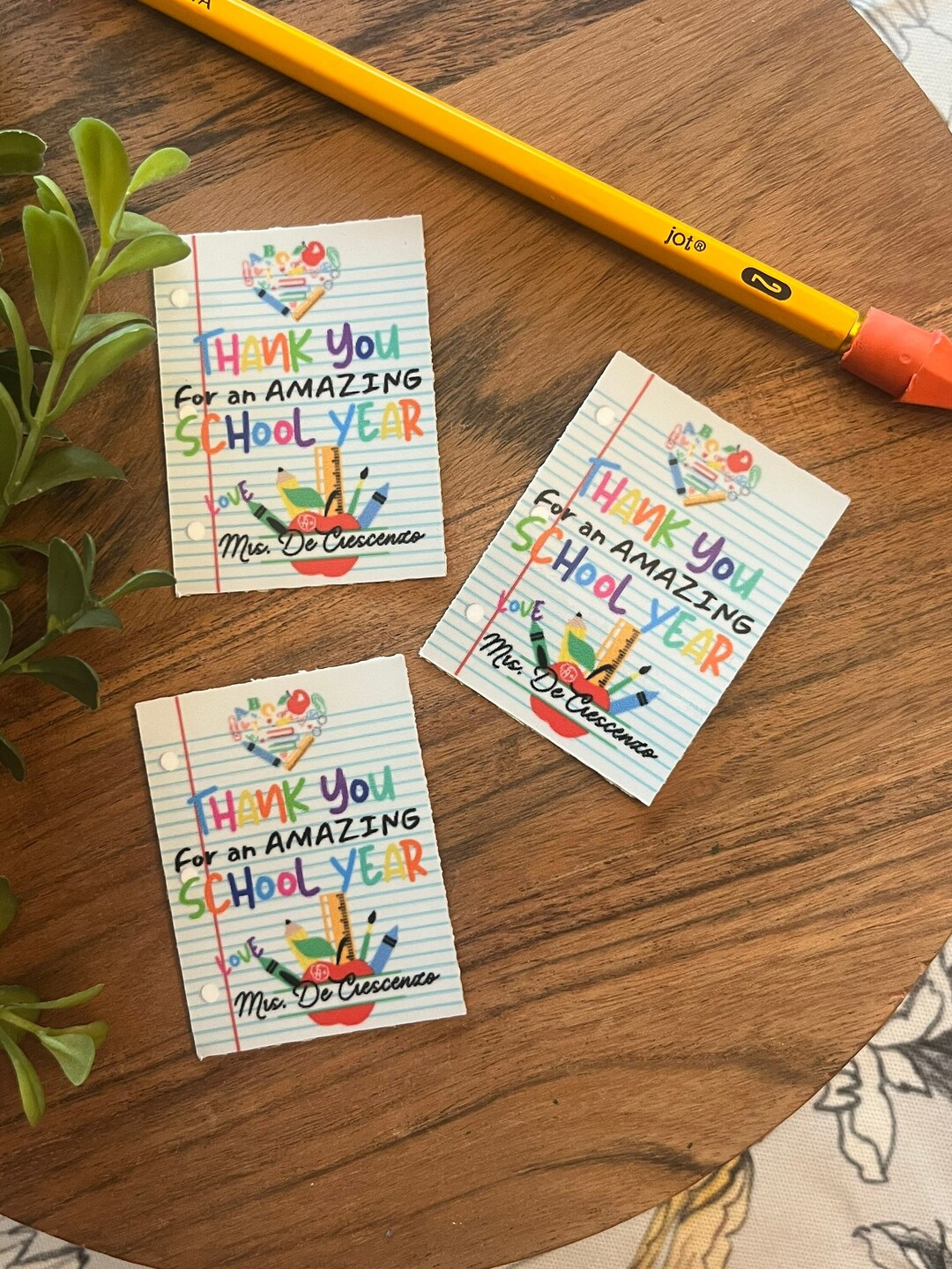 Personalized Teacher Treat Stickers: End of School Year Gift - Etsy