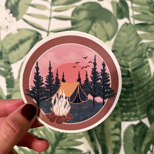 Camping Themed Sticker, FREE SHIPPING, Custom Made Stickers, Sticker ...