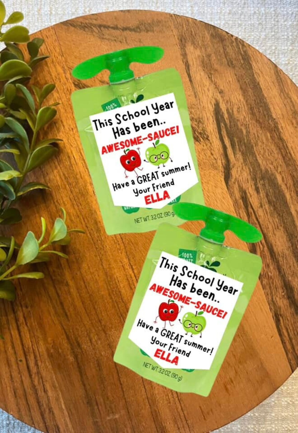 Personalized End of School Year Stickers: Class Treat Favors - Etsy