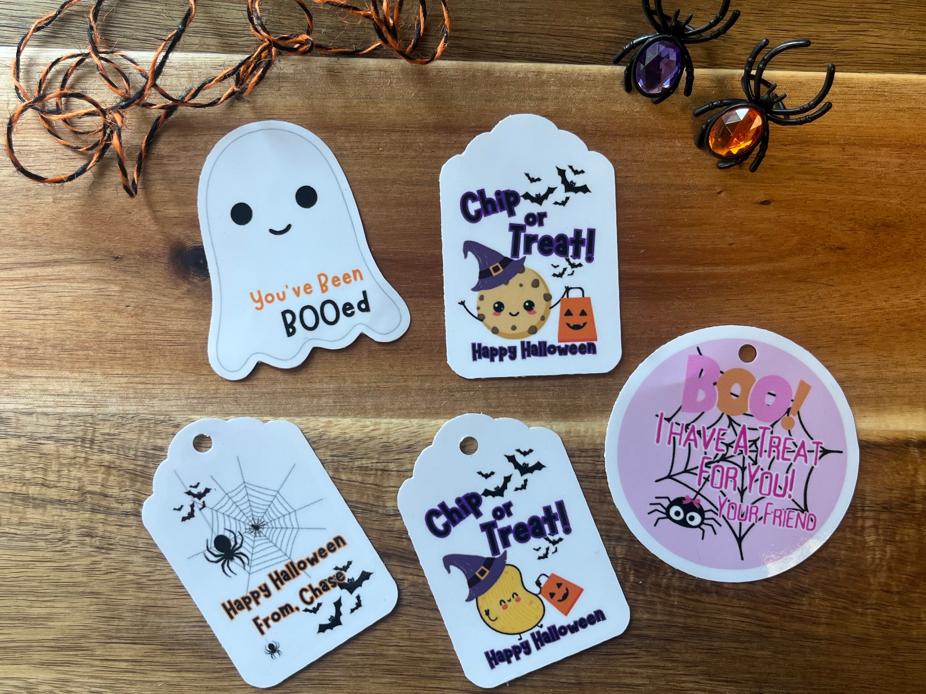 12 Personalized You've Been Booed Ghost Tags: Halloween Game - Etsy