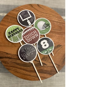 12 Basketball Themed Cupcake Toppers, Sports, Boy Party, Party Picks ...