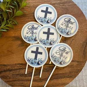 Set of 3 Centerpiece Sticks, SHIPPED, Christening, Confirmation ...