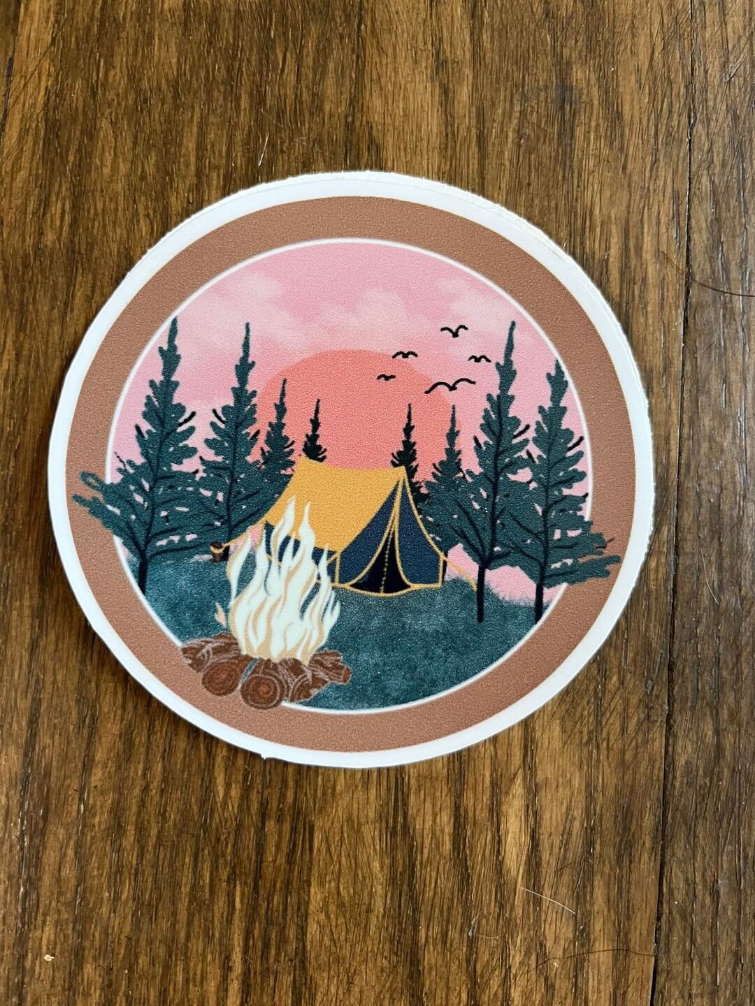 Camping Themed Sticker, FREE SHIPPING, Custom Made Stickers, Sticker ...