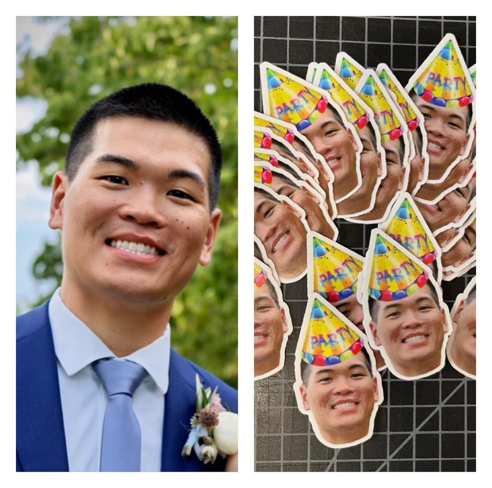 25 Custom Face Stickers, Shipped, Bachelorette, Bachelor, Face Stickers ...