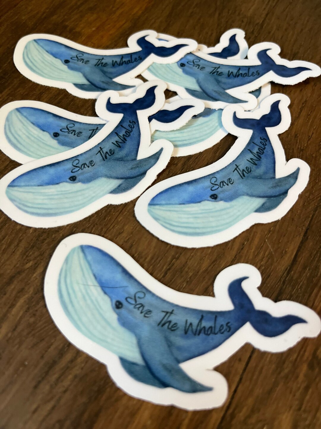 Save the Whale Sticker Pack, Custom Made Sticker, Vinyl, Laminated, Die ...