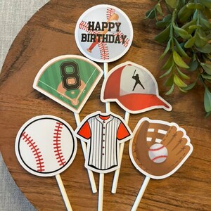 12 Basketball Themed Cupcake Toppers, Sports, Boy Party, Party Picks ...
