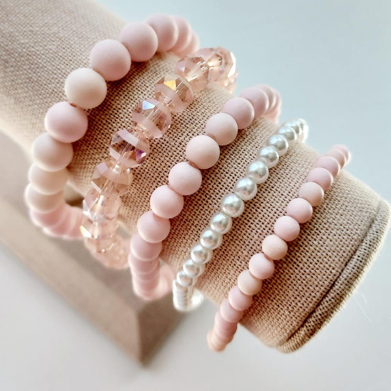 Pink Bracelet - Etsy