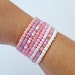 Pastel Bracelets, Easter Stretch Bracelets, Spring Jewelry, Seed Bead ...