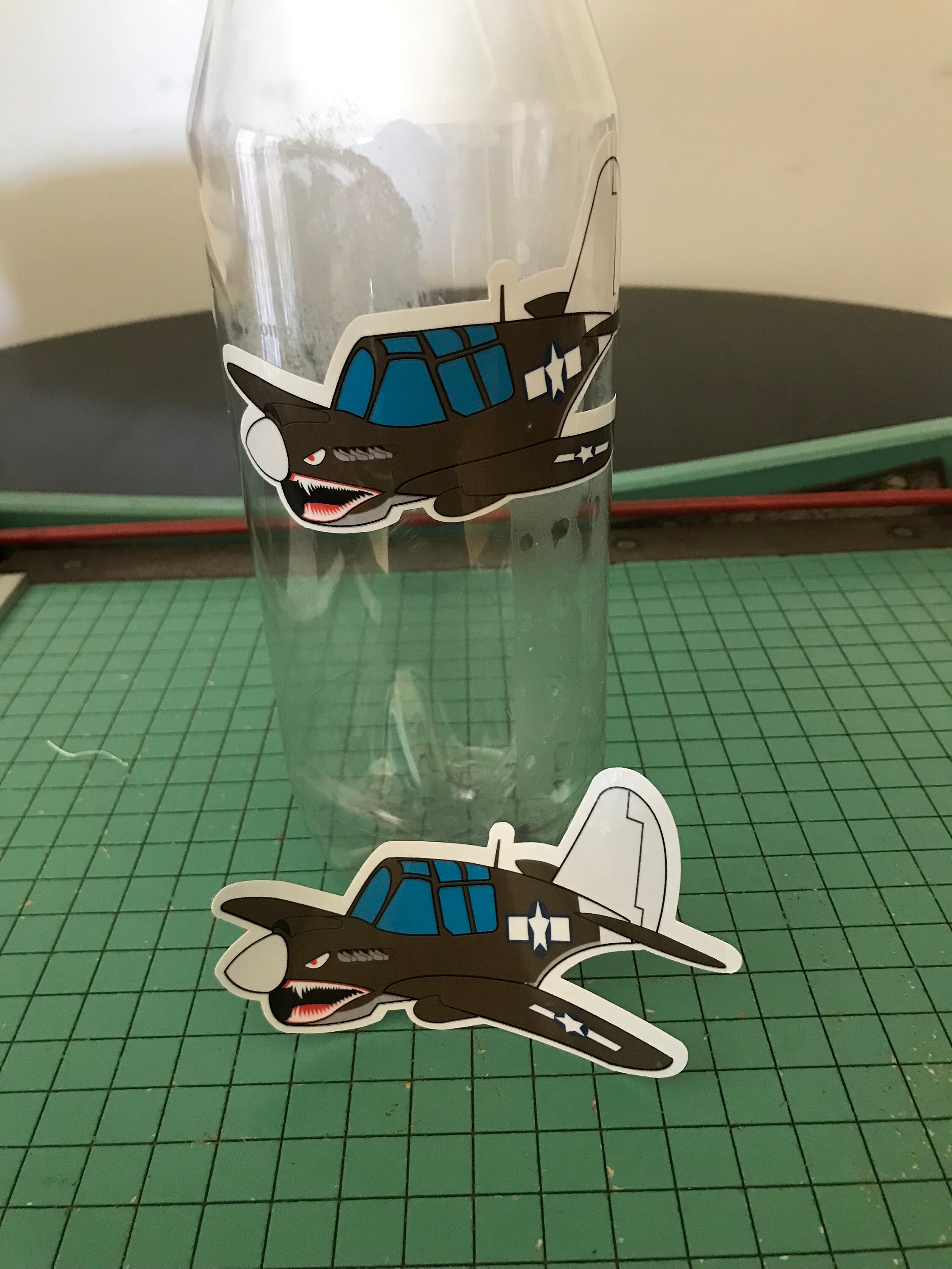 Airplane Stickers, P-40 Warhawk Sticker - Etsy