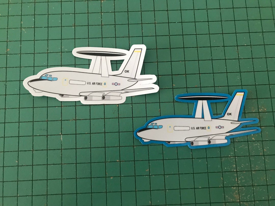 Airplane Stickers, E-3 Sentry Sticker - Etsy