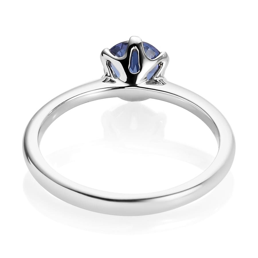 AAAA Tanzanite Solitaire Ring in Sterling Silver, Tanzanite Ring ...