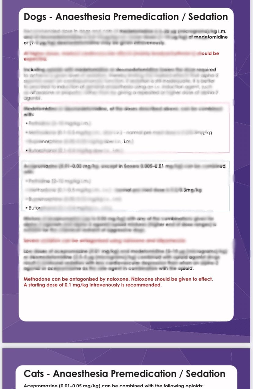 Veterinary Anaesthesia Guide, Vet Pocket Guide, Vet Nurse Guide ...