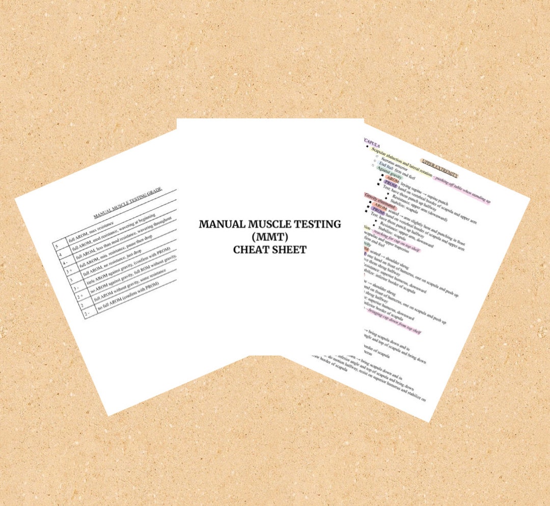 MMT Cheat Sheet - Etsy