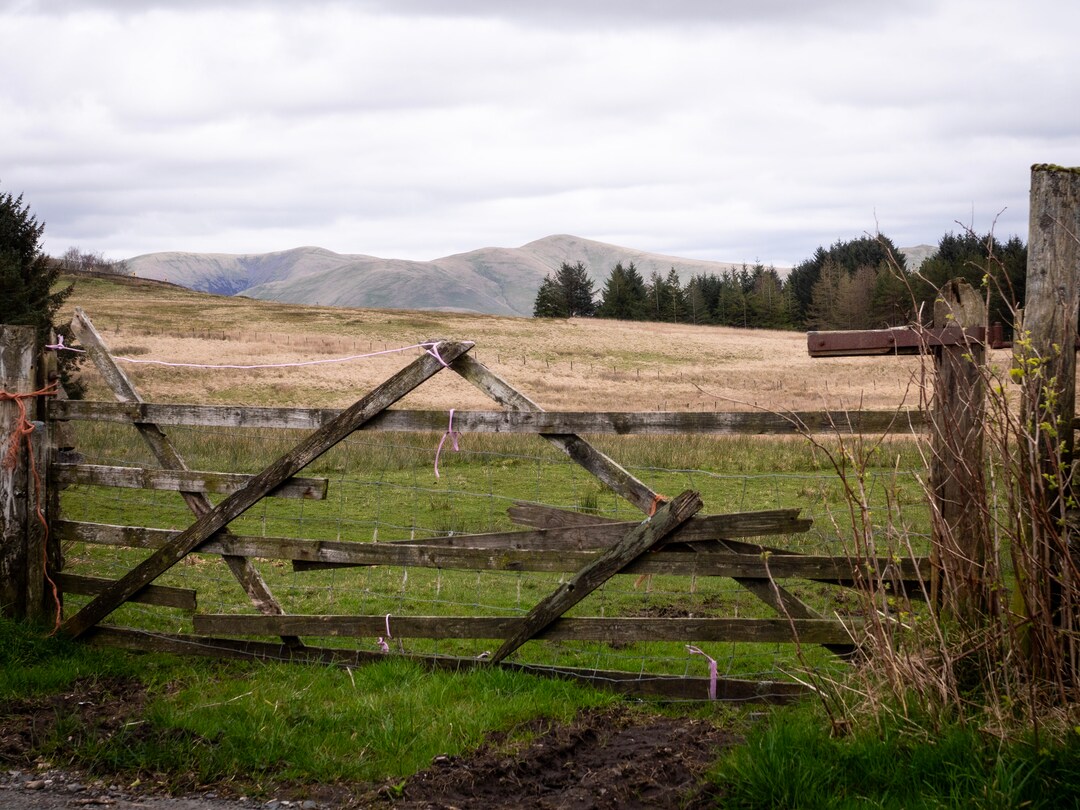 Picture of Countryside Gate With Hills, Digital Download, Digital Print ...