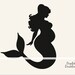 Beautiful Mermaid SVG, Pregnant Mermaid, Expecting Mommy, Baby Mermaid ...