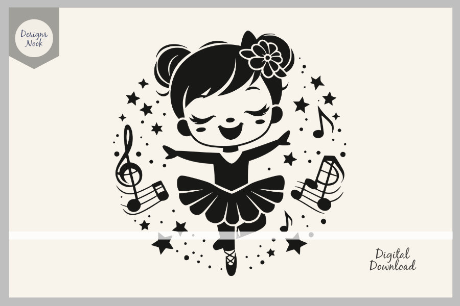 Ballerina Svg, Little Ballerina Svg, Ballerina Cut File, Dance Svg ...