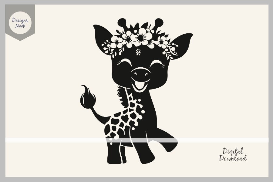 Giraffe SVG, Baby Giraffe Svg, Giraffe Funny Svg, Cute Giraffe Clipart ...