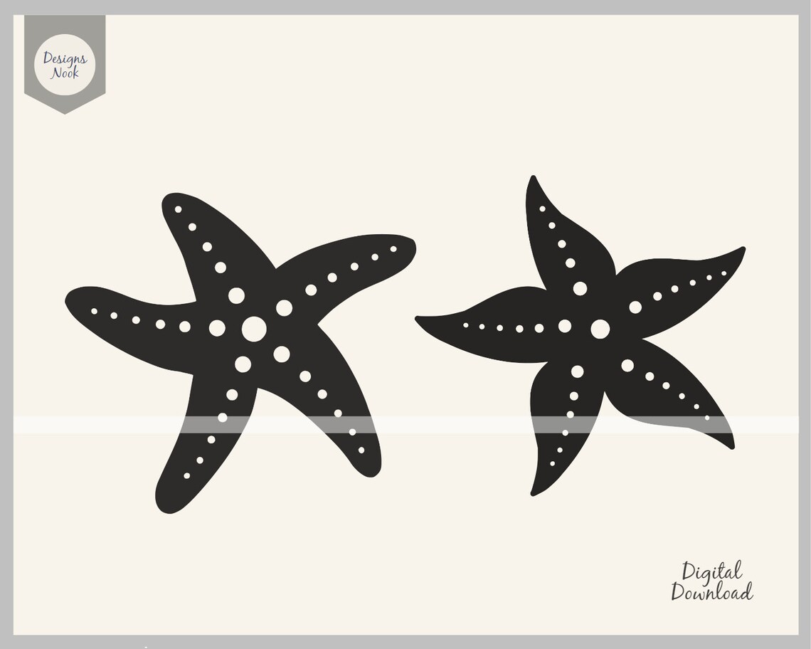 Starfish Svg Starfish Cut File Sea Creature Sea Animal - Etsy
