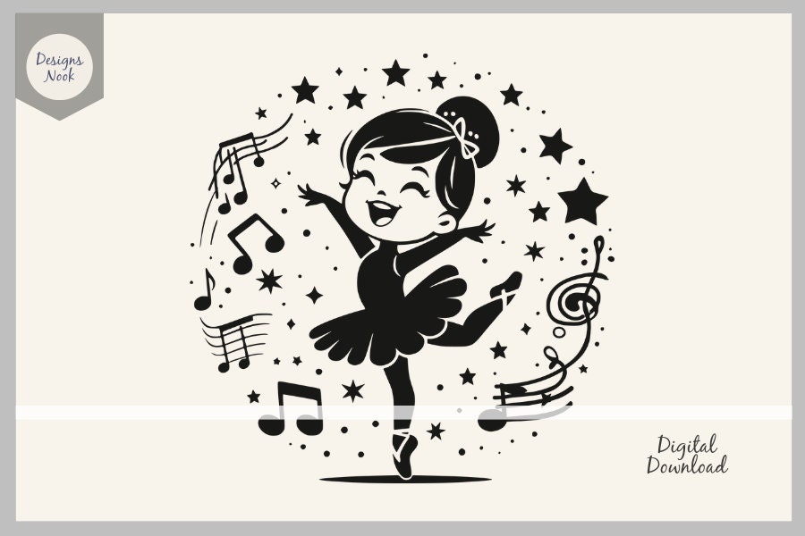 Ballerina Svg, Little Ballerina Svg, Ballerina Cut File, Dance Svg ...