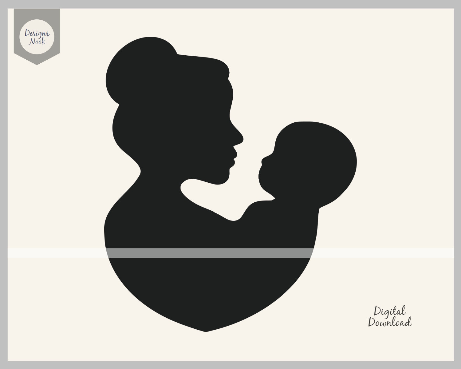 Mom and Baby Svg, Mother and Child Svg, Mother's Day Svg, Mom Clipart ...
