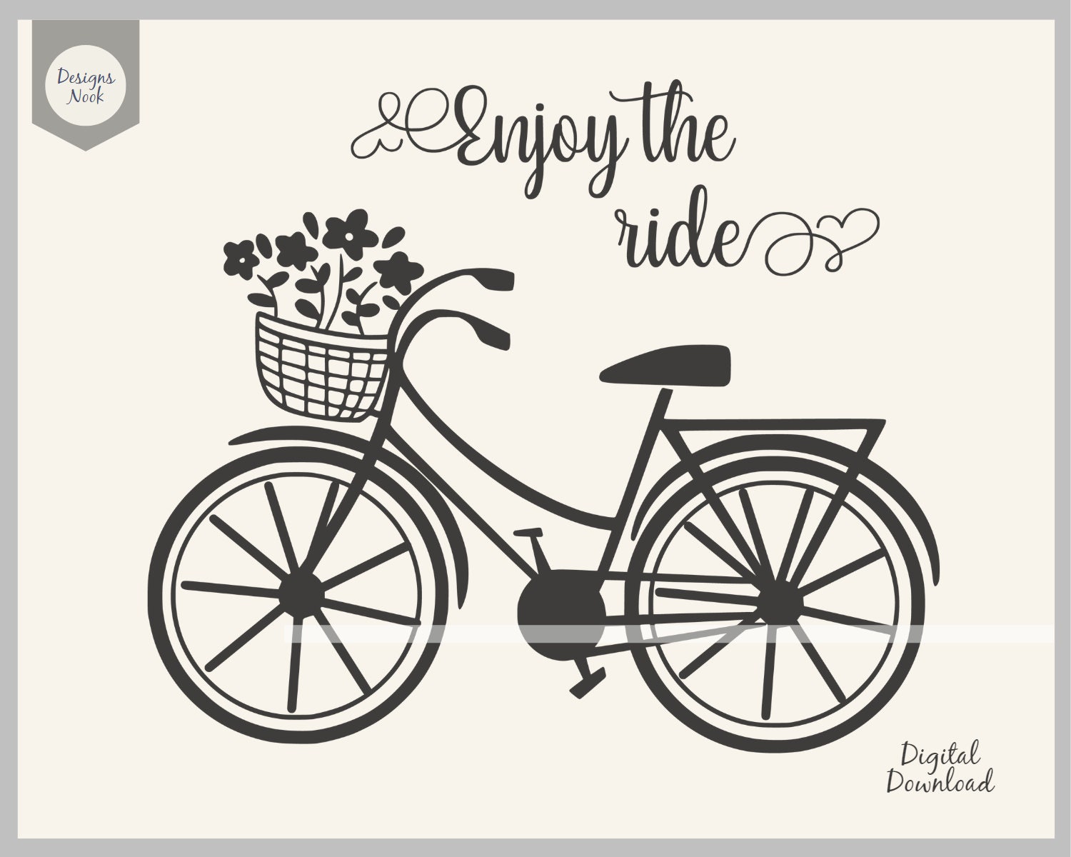 Bicycle Svg, Enjoy the Ride Svg, Bicycle Cut File, Bicycle Clip Art ...
