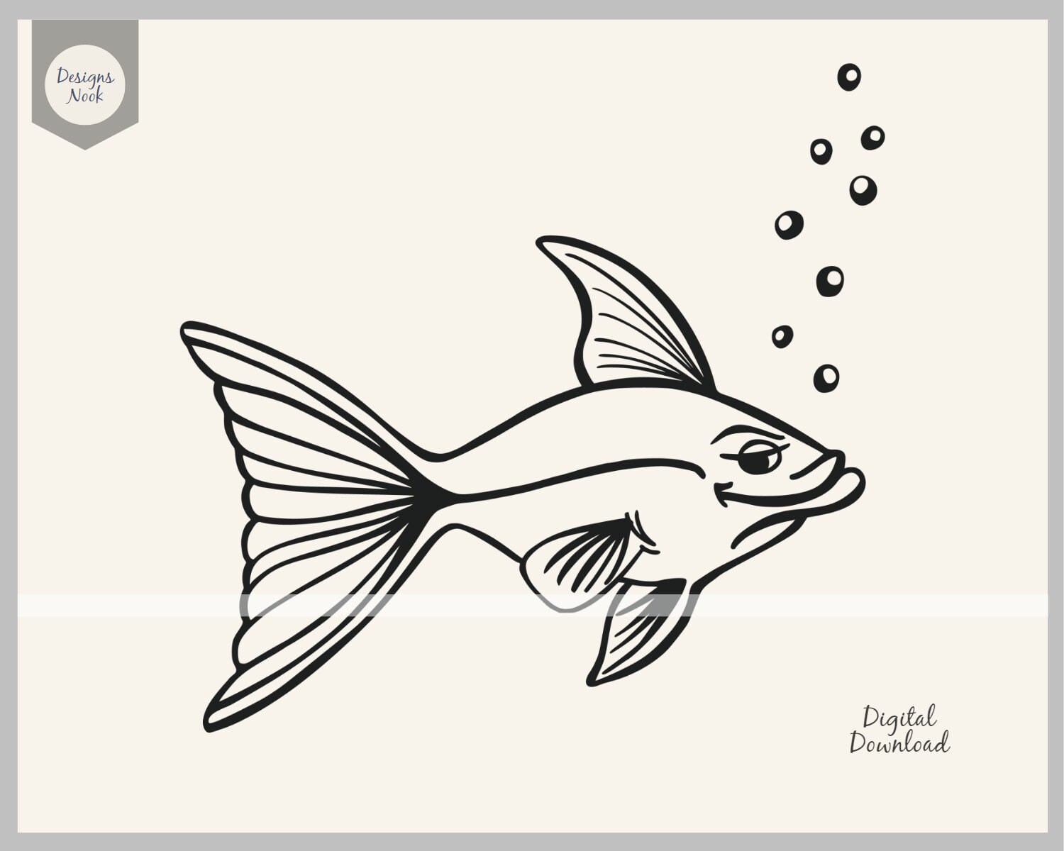 Smirking Fish SVG, Smirking Fish Clipart, Fish With an Attitude, Funny ...