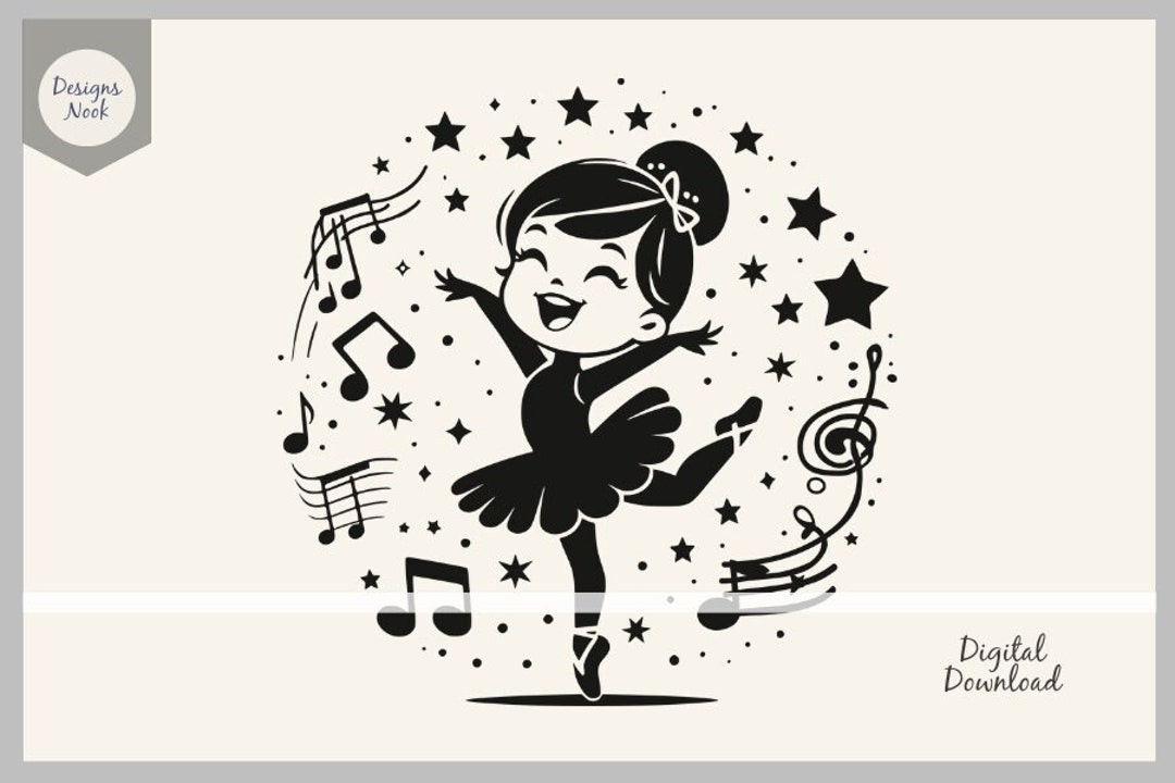 Ballerina Svg, Little Ballerina Svg, Ballerina Cut File, Dance Svg ...