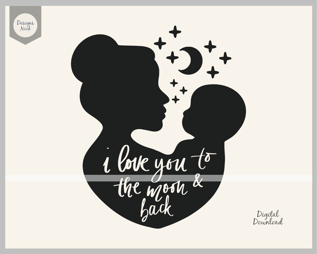 Mom and Baby Svg, Mother and Child Svg, Mother's Day Svg, Mom Clipart ...