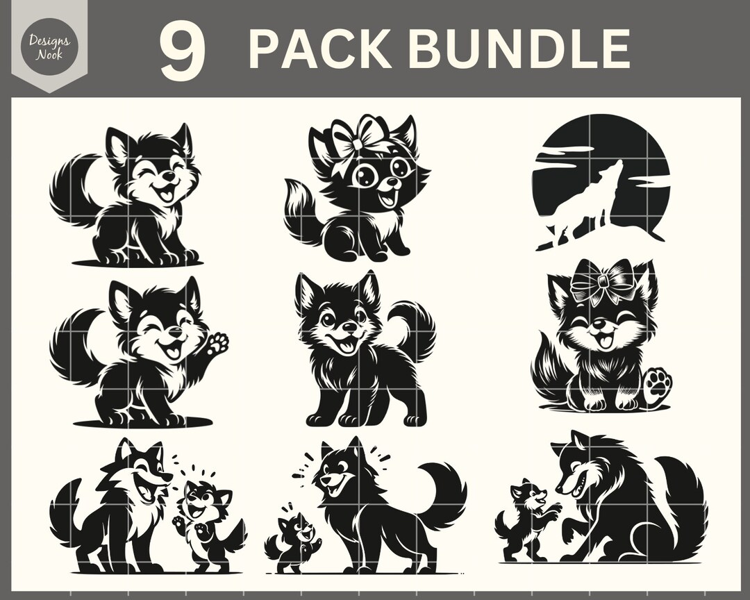 Wolves SVG Bundle, SVG Files for Cricut, Dad and Son Svg, Dad and Baby ...