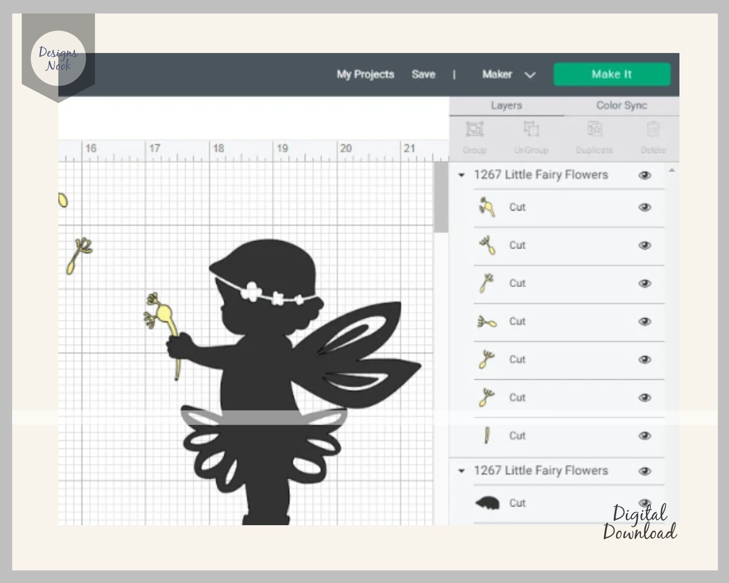 Fairy Svg, Cute Fairy Girl, Birthday Fairy, Fairy Cut File, Fairy ...