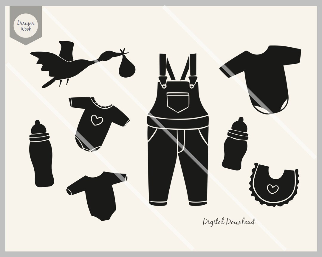 Baby SVG Bundle, Baby Shower Svg, Baby Onesie Svg Bundle, Baby Clothes ...