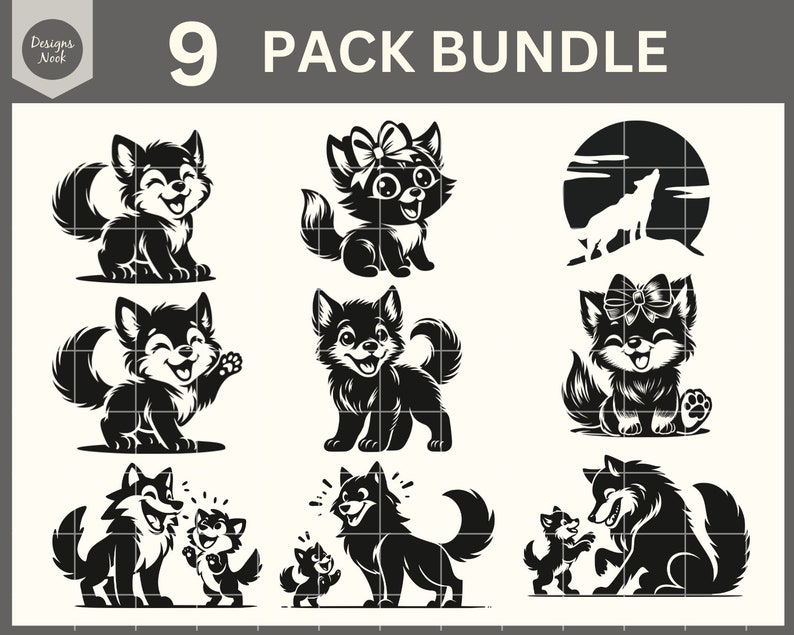 Wolves SVG Bundle, SVG Files for Cricut, Dad and Son Svg, Dad and Baby ...