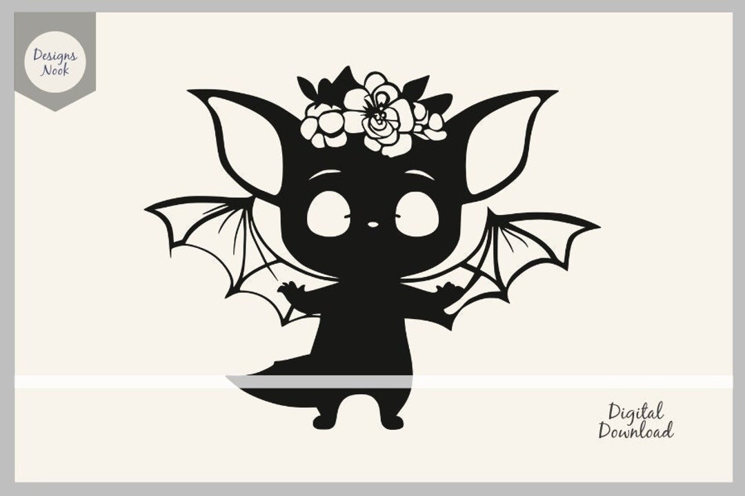 Bat SVG, Flying Baby Bat SVG, Bat Funny Svg, Cute Bat Clipart, Bat ...