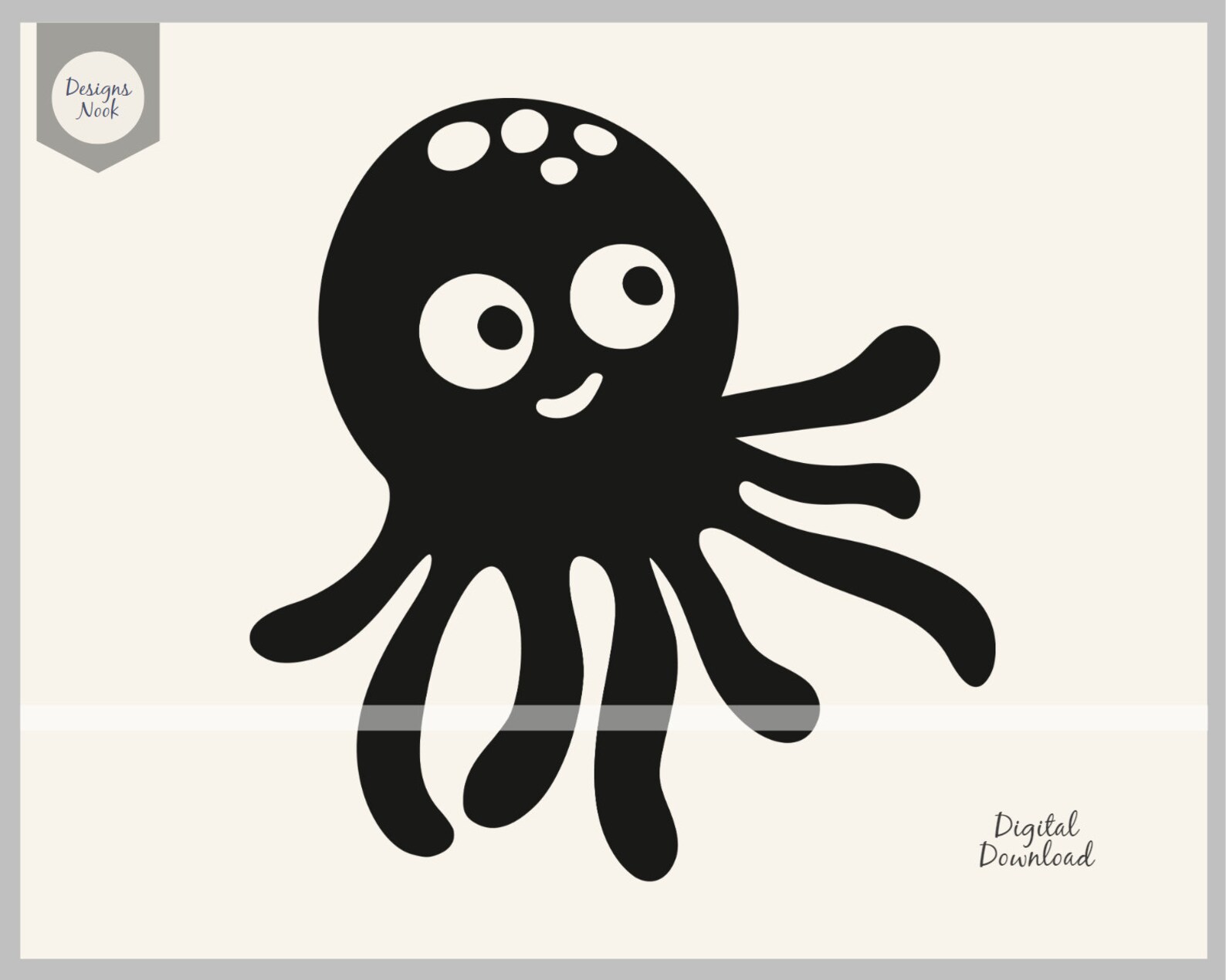 Baby Octopus SVG, Baby Octopus Cut File, Cute Baby Octopus Clipart ...