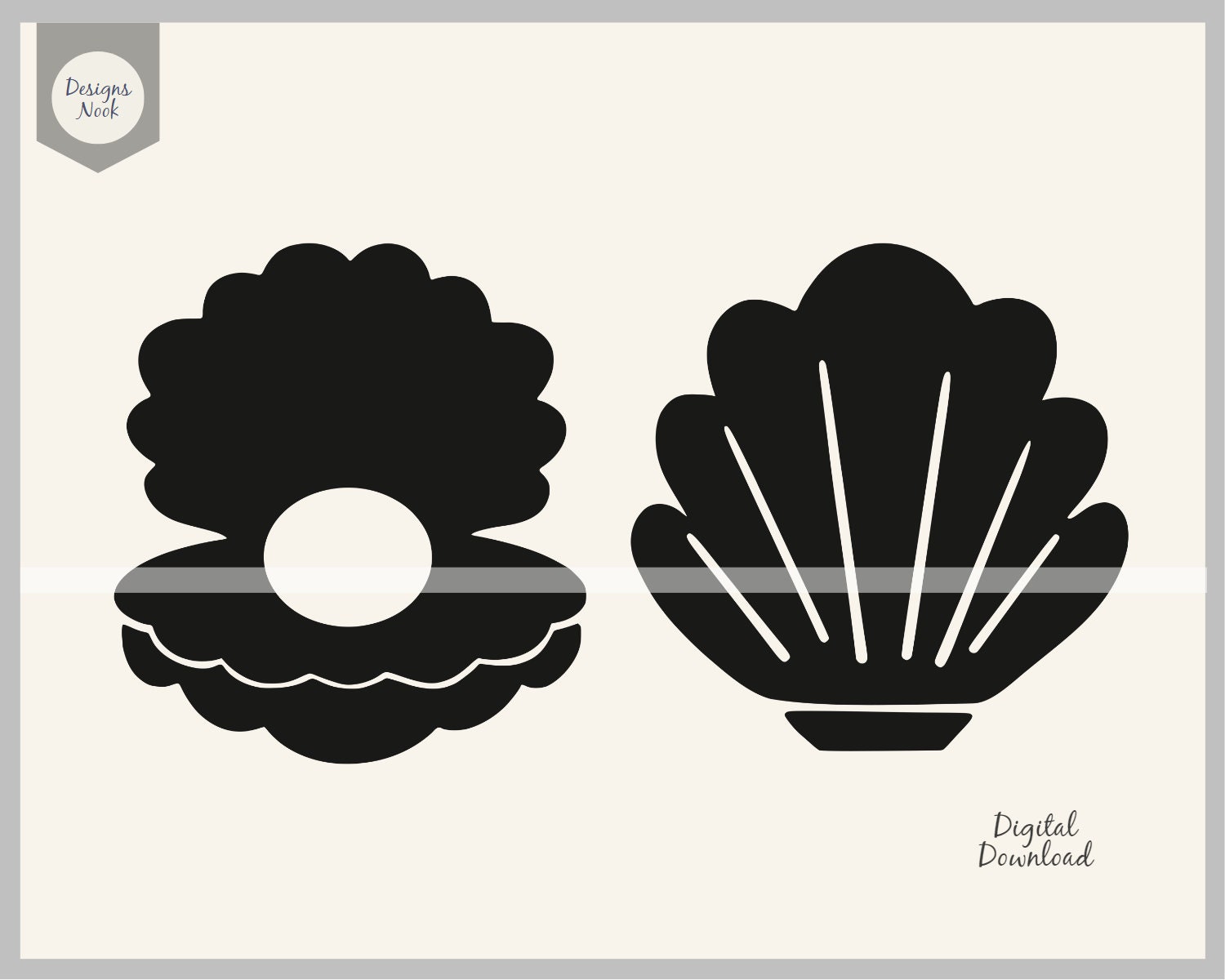 Pearl SVG, Clam Cut File, Pearl Clipart, Clam With Pearl SVG Files, Sea ...