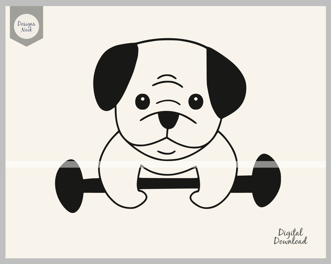 Pug Doing Exercise Svg, Cute Pug Svg, Funny Pug Svg, Puppy Svg, Pug ...