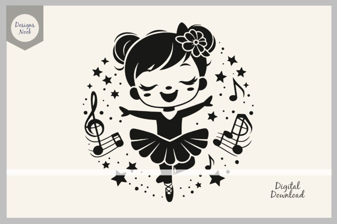 Ballerina Svg, Little Ballerina Svg, Ballerina Cut File, Dance Svg ...