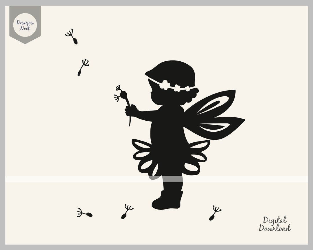 Fairy Svg, Cute Fairy Girl, Birthday Fairy, Fairy Cut File, Fairy ...
