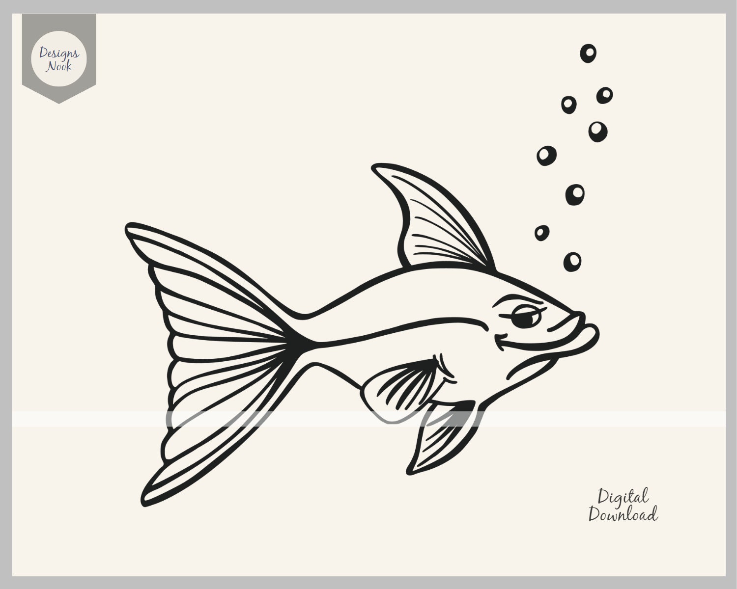 Smirking Fish SVG, Smirking Fish Clipart, Fish With an Attitude, Funny ...