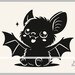 Bat SVG, Flying Baby Bat SVG, Bat Funny Svg, Cute Bat Clipart, Bat ...