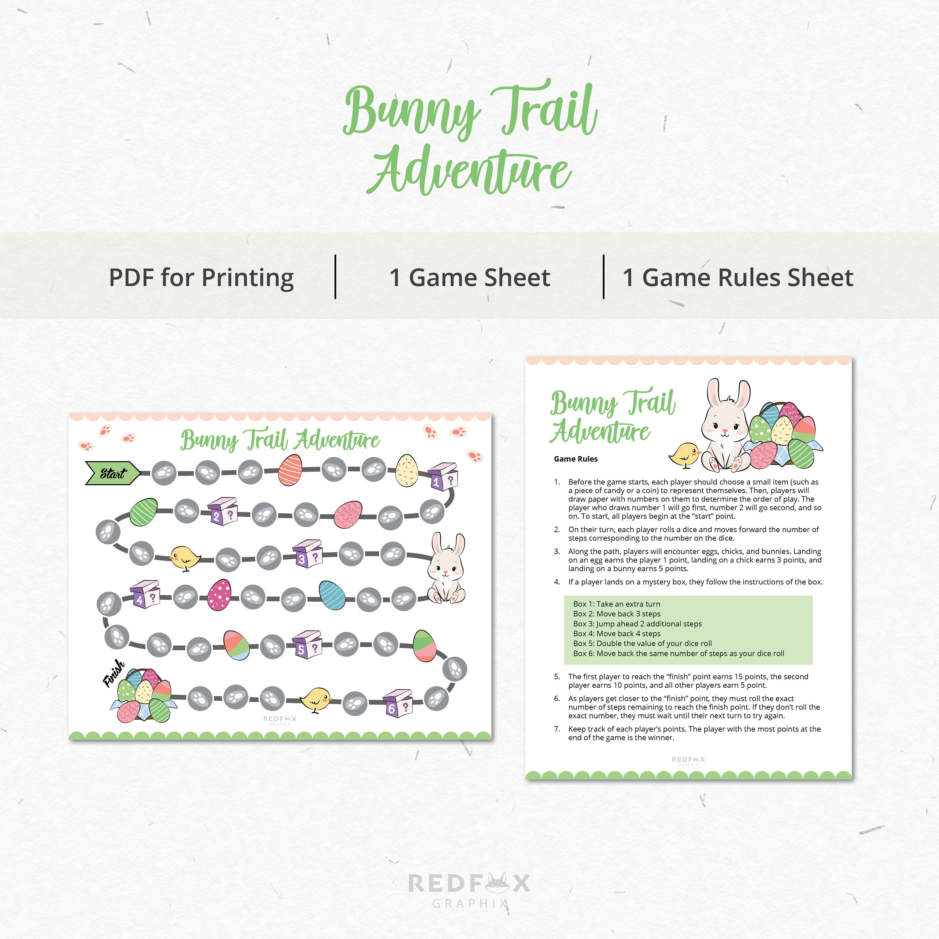 Printable Easter Games Bundle: Perfect for Kids and Adults Dice Board ...