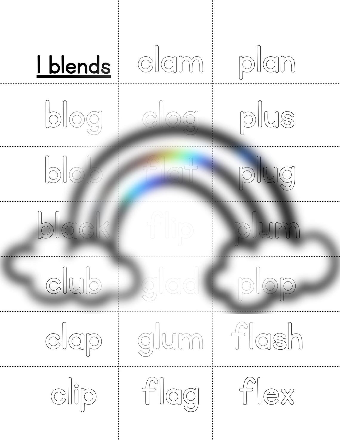 Beginning Blends | Rainbow Sounds Orthographic Mapping | Phoneme to ...