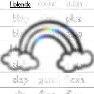 Beginning Blends | Rainbow Sounds Orthographic Mapping | Phoneme to ...