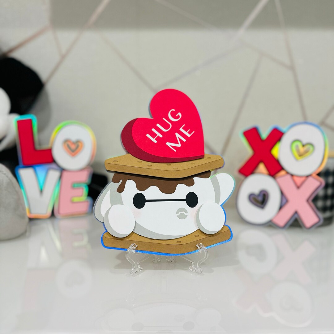 Disney Inspired Valentines Day Sign Premium Card Stock Layered Paper ...