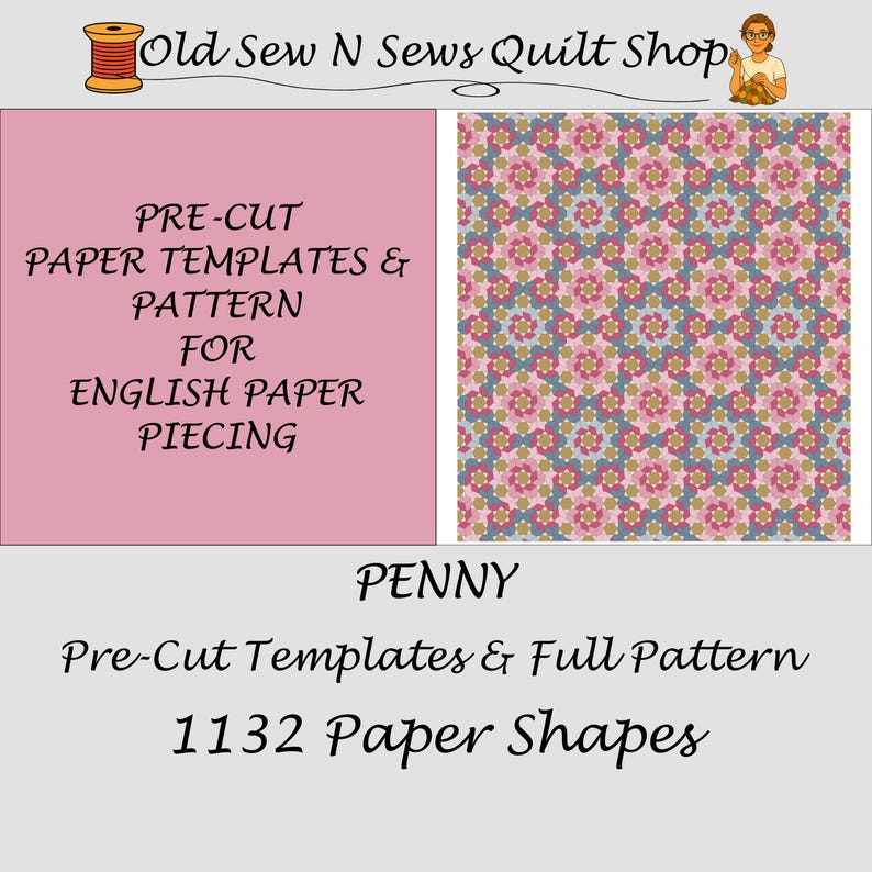 PENNY Pre-cut Paper Templates and Pattern for English Paper Piecing - Etsy