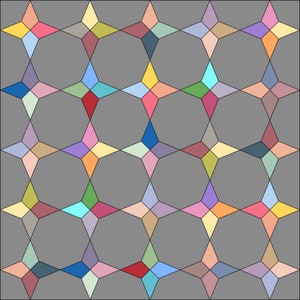 Octagon and Kites EPP Matched Template Set - SVG, US Letter & A4 ...