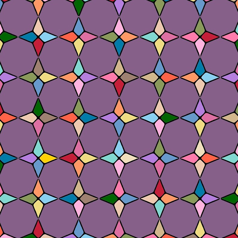 Octagon and Kites EPP Matched Template Set SVG US Letter & - Etsy