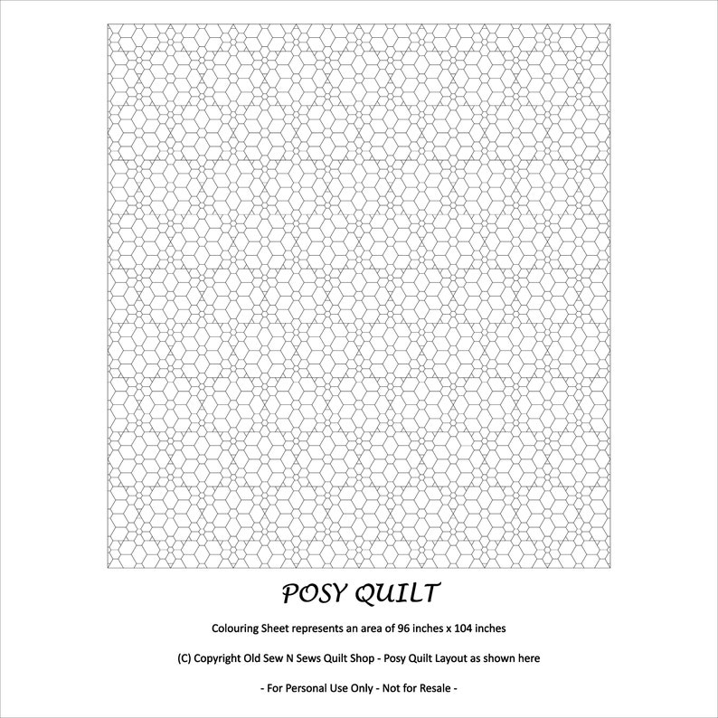 Posy Quilt 12 EPP Template Set SVG, US Letter & A4 Versions - Etsy
